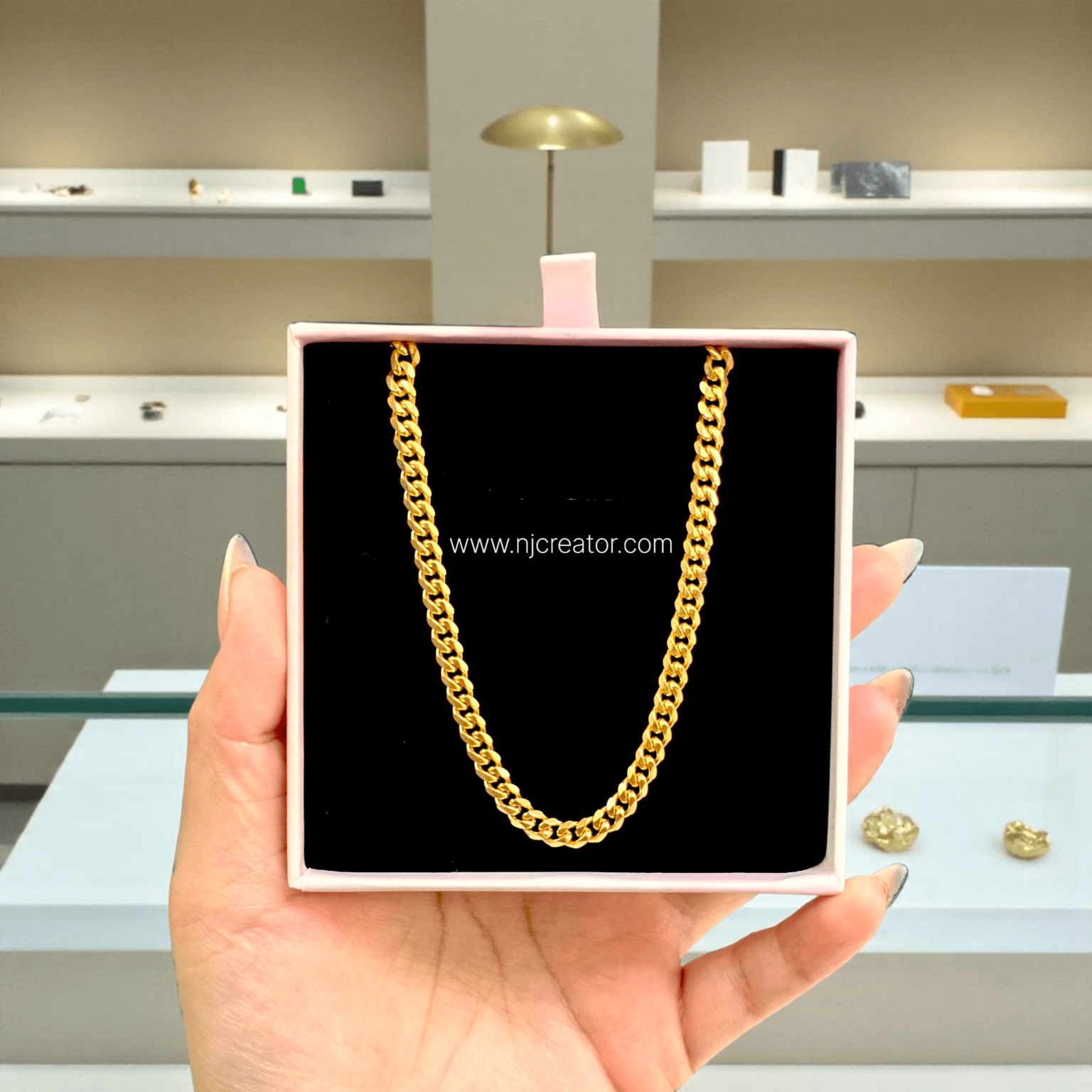 24K -5mm -L 20 inch Gold Plated Cuban Link Chain for Men Thick & Heavy ...